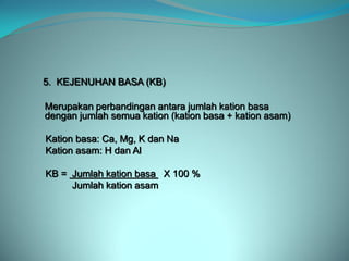 Dasar-Dasar Ilmu Tanah: kimia kesuburan tanah dan unsur hara tanaman | PDF