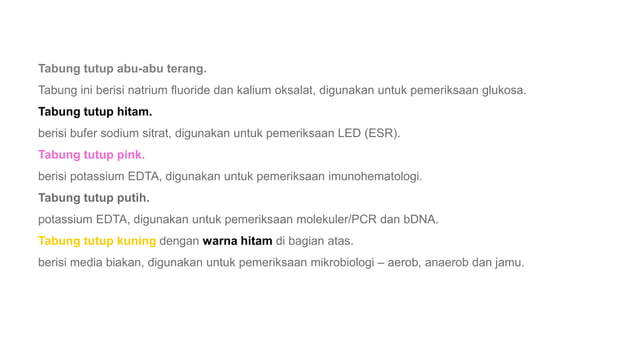 Kimia Klinik Pptx Mata Kuliahn Kimia Klinik Pptx