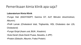 kimia klinik.pptx MATA KULIAHN KIMIA KLINIK | PPTX