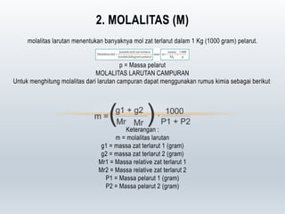 PPT UNTUK PERSENTASI KIMIA TENTANG LARUTAN | PPTX