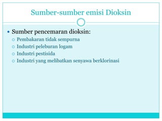 Kimia lingkungan - Pencemaran Dioksin | PPTX