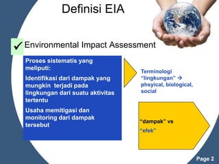 Kimia lingkungan - EIA | PPT