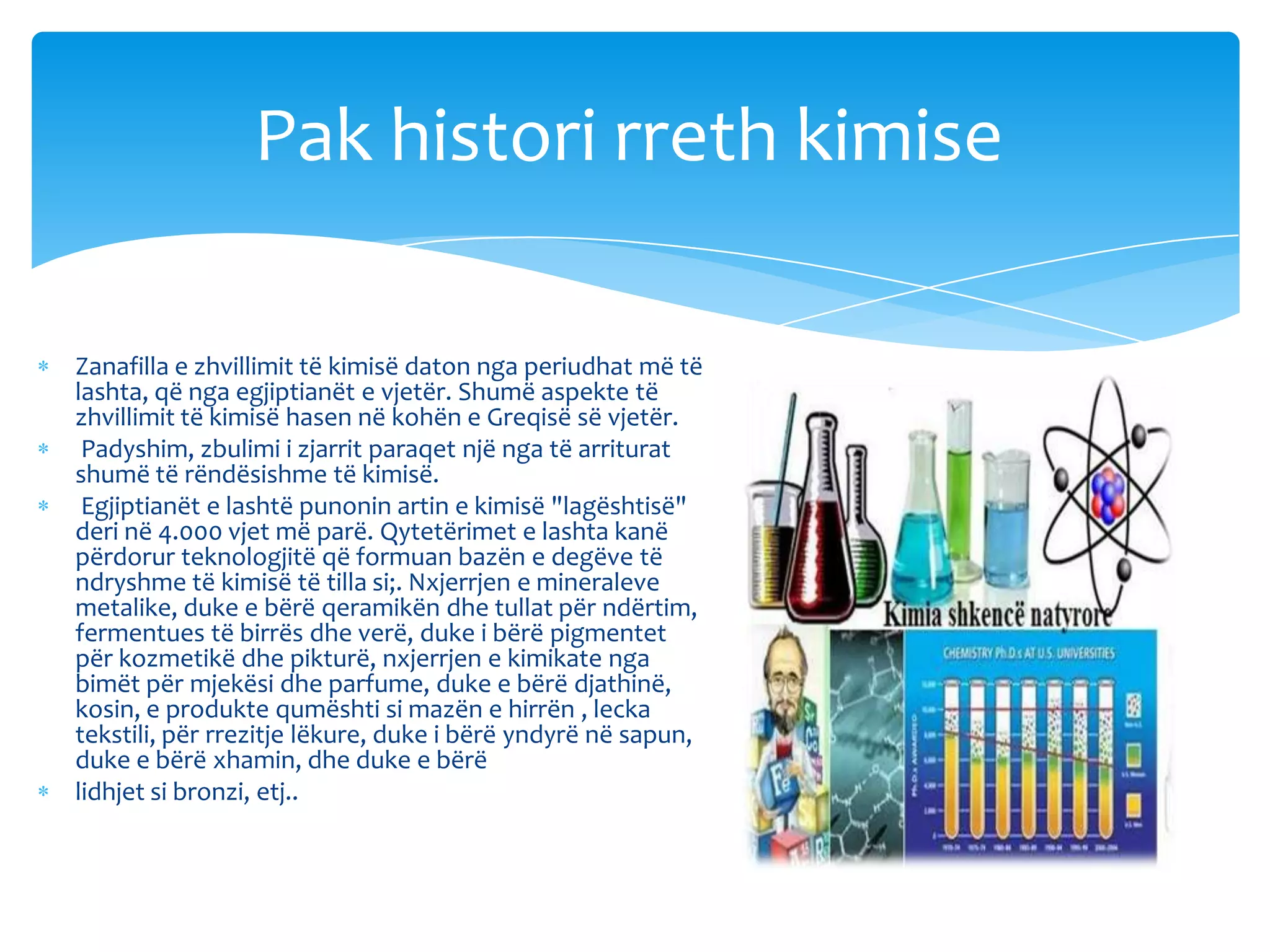 Kimia ne jeten e perditshme | PPTX