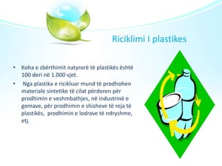 Kimia ne mbrojtje te mjedisit | PPTX