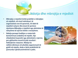 Kimia ne mbrojtje te mjedisit | PPTX