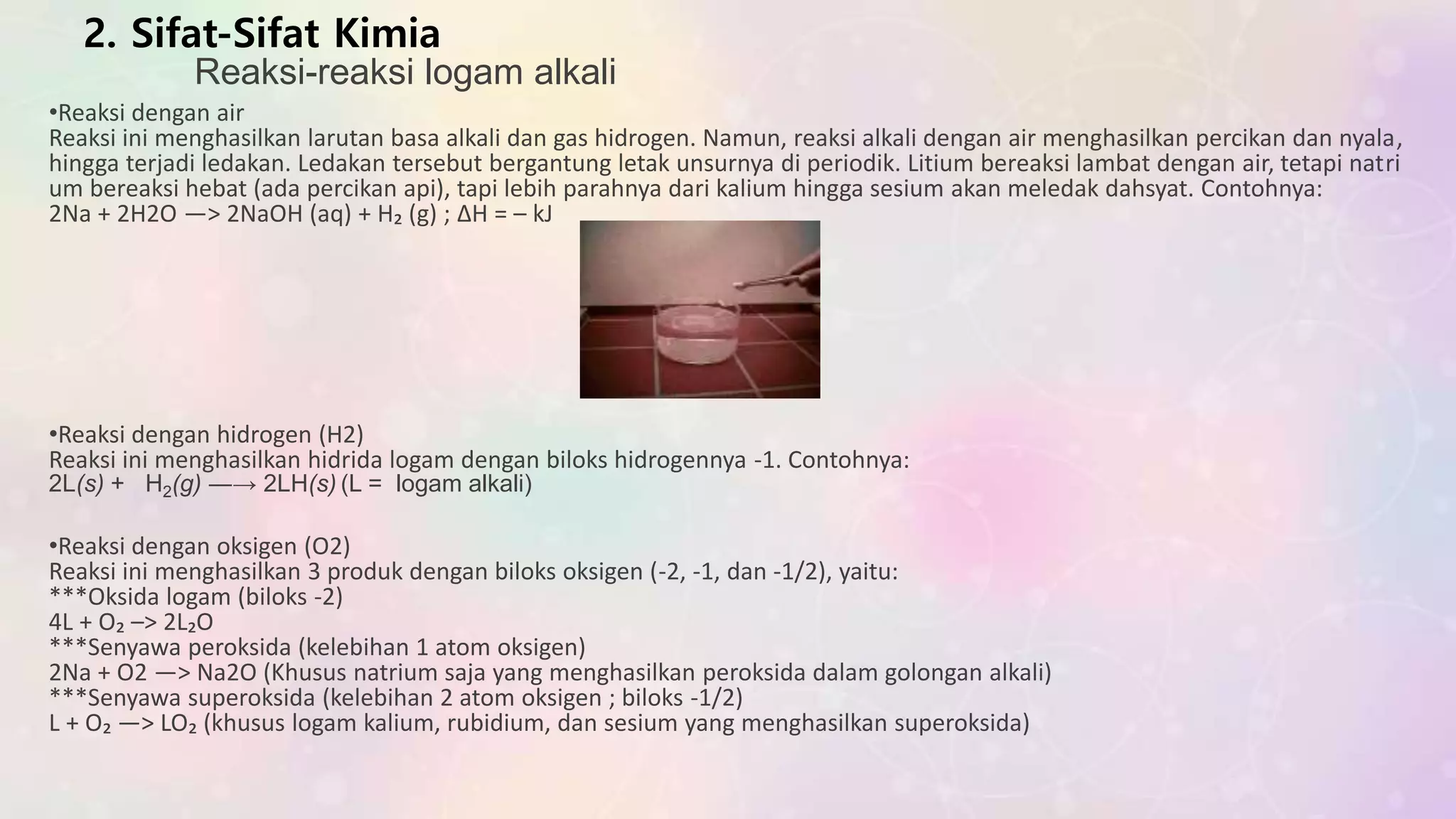 Kimia Unsur Alkali "Kegunaan,Kelimpahan,Proses Pembuatan" | PPTX