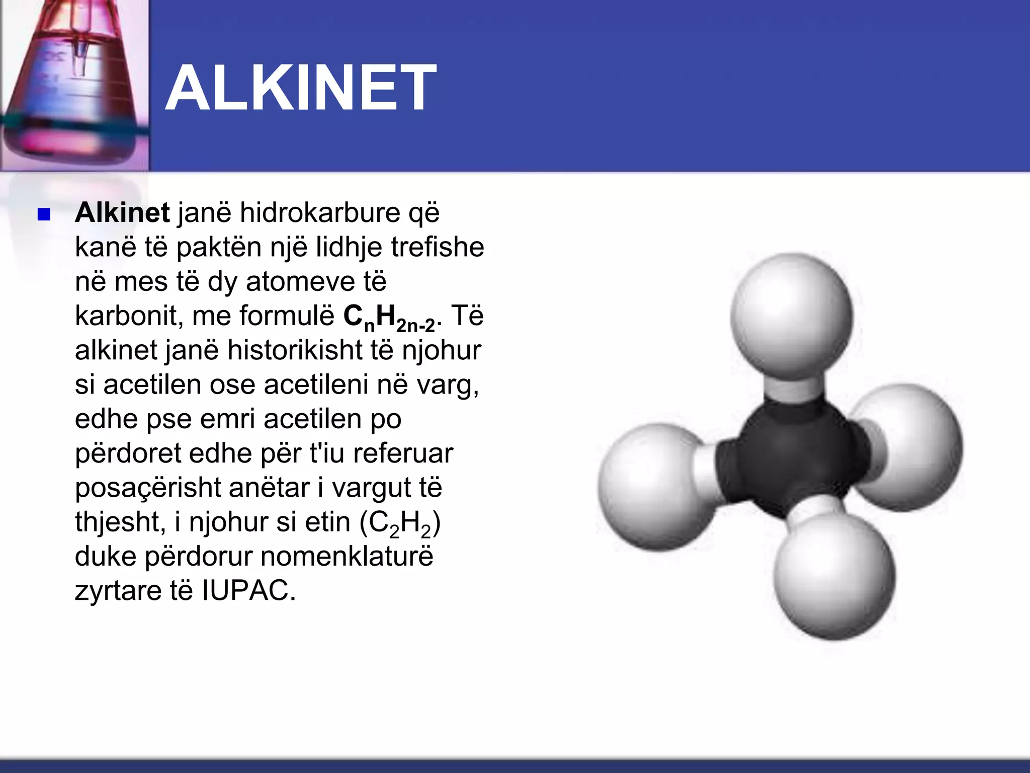 Kimia organike Alkinet | PPT