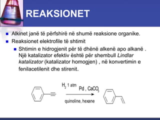 Kimia organike Alkinet | PPT