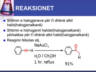 Kimia organike Alkinet | PPTX