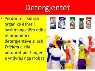 Kimia organike ne jeten e perditshme | PPTX