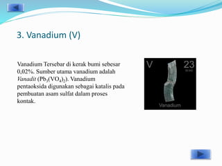 Kimia ppt unsur transisi periode 4 | PPTX