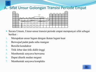 Kimia ppt unsur transisi periode 4 | PPTX
