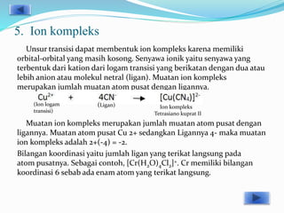 Kimia ppt unsur transisi periode 4 | PPTX