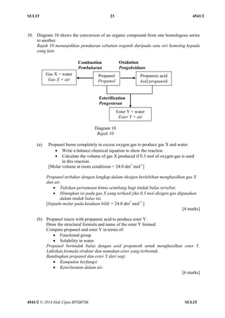Kimia sbp skema jaw | PDF | Chemistry | Science