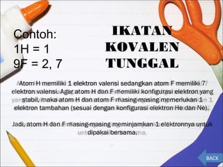 Kimia sma ikatan kovalen | PPT