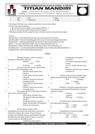Kimia unsur terbaru | PDF