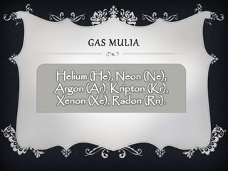 PPT Kimia unsur (Gas Mulia) | PPTX