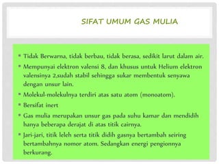 PPT Kimia unsur (Gas Mulia) | PPTX