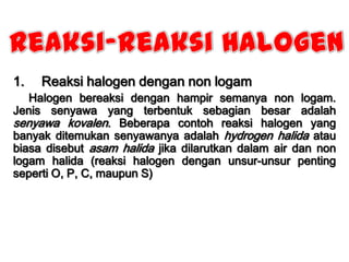 unsur unsur halogen | PPTX