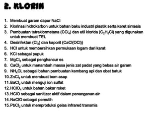 unsur unsur halogen | PPTX