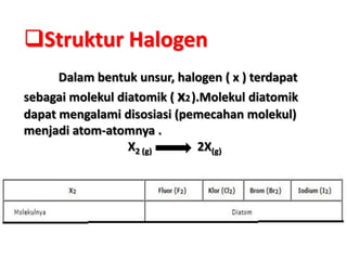 unsur unsur halogen | PPTX