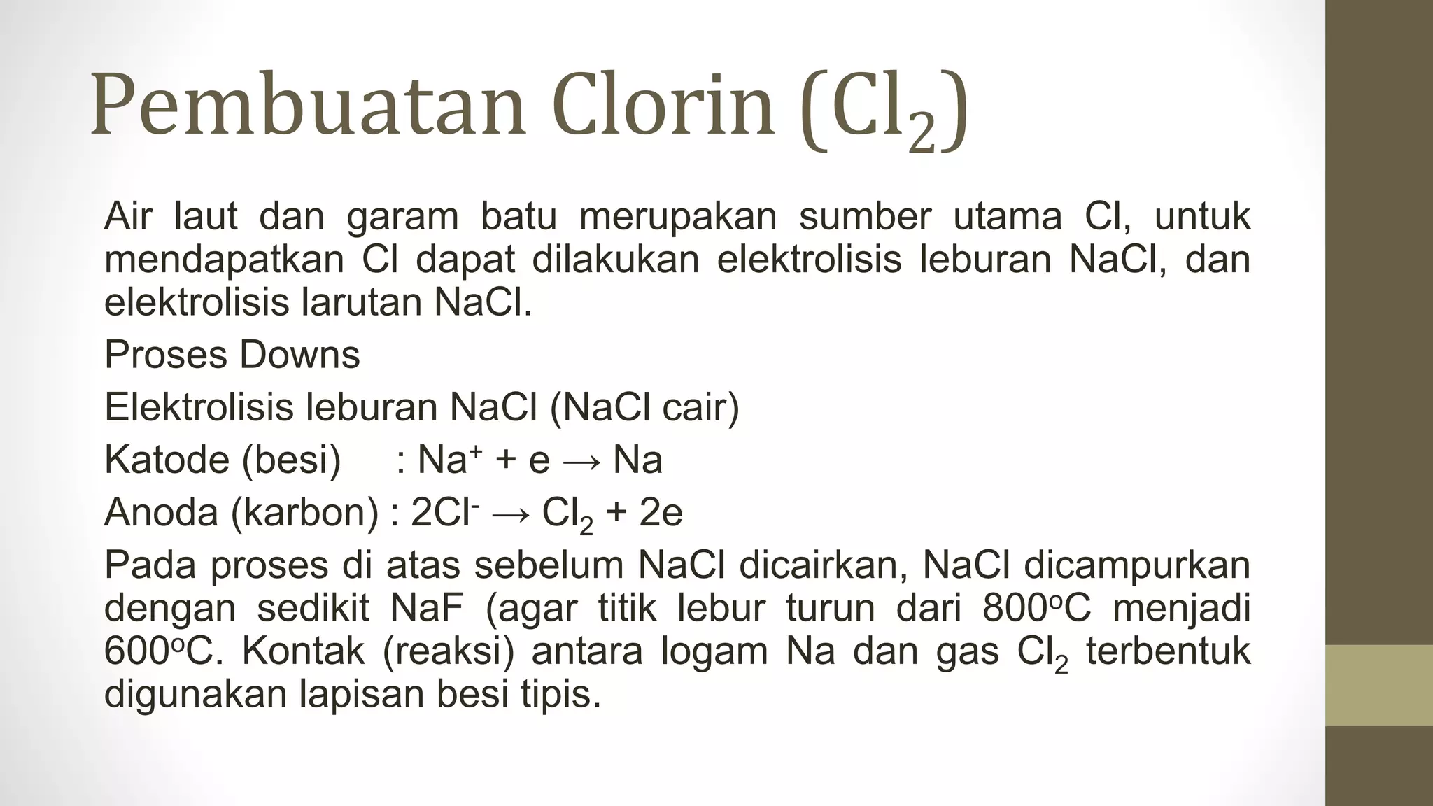 Kimia Unsur Halogen XII MIPA 5 | PPT