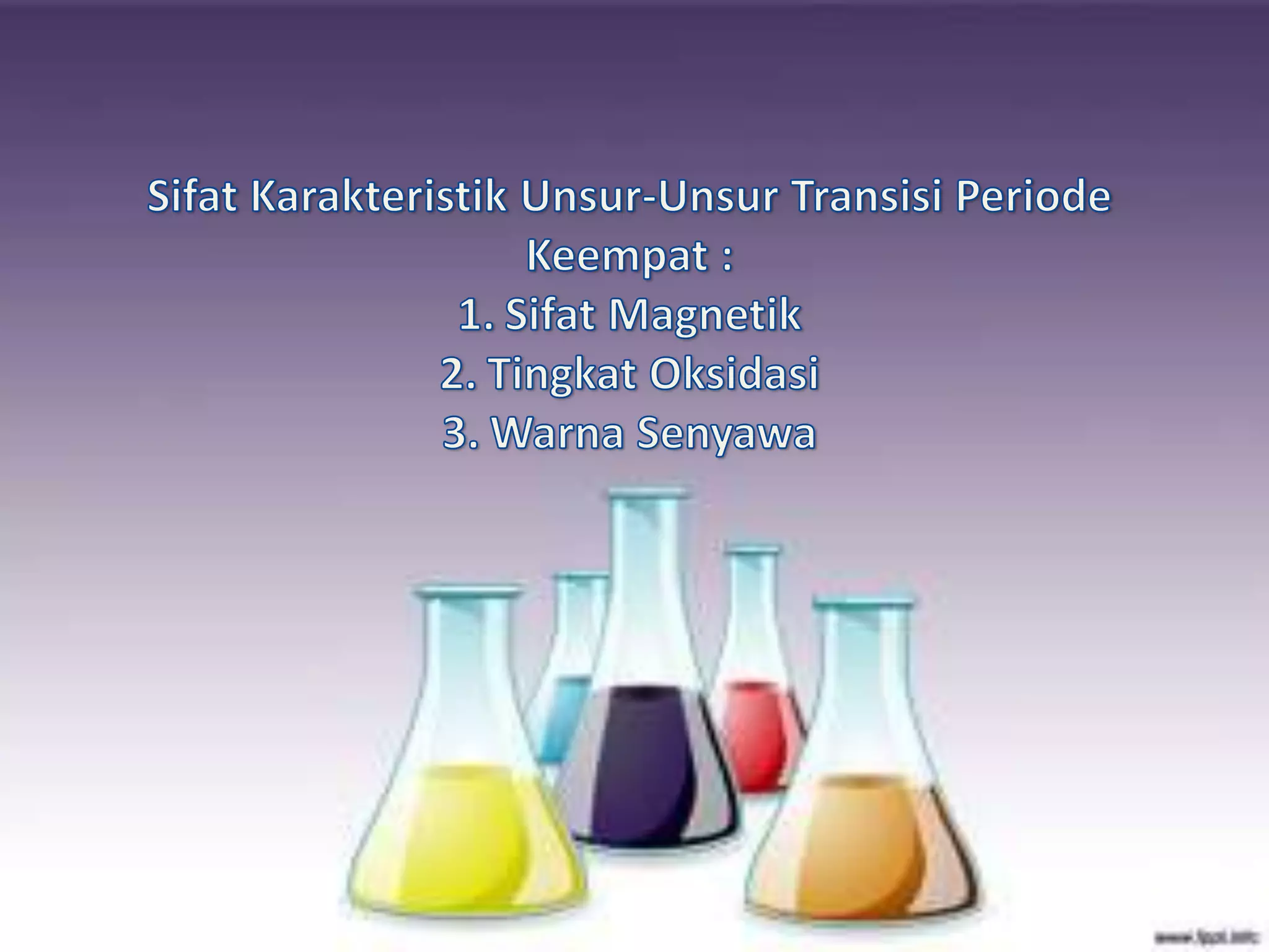 Kimia unsur (Unsur Transisi Periode Keempat) | PPTX