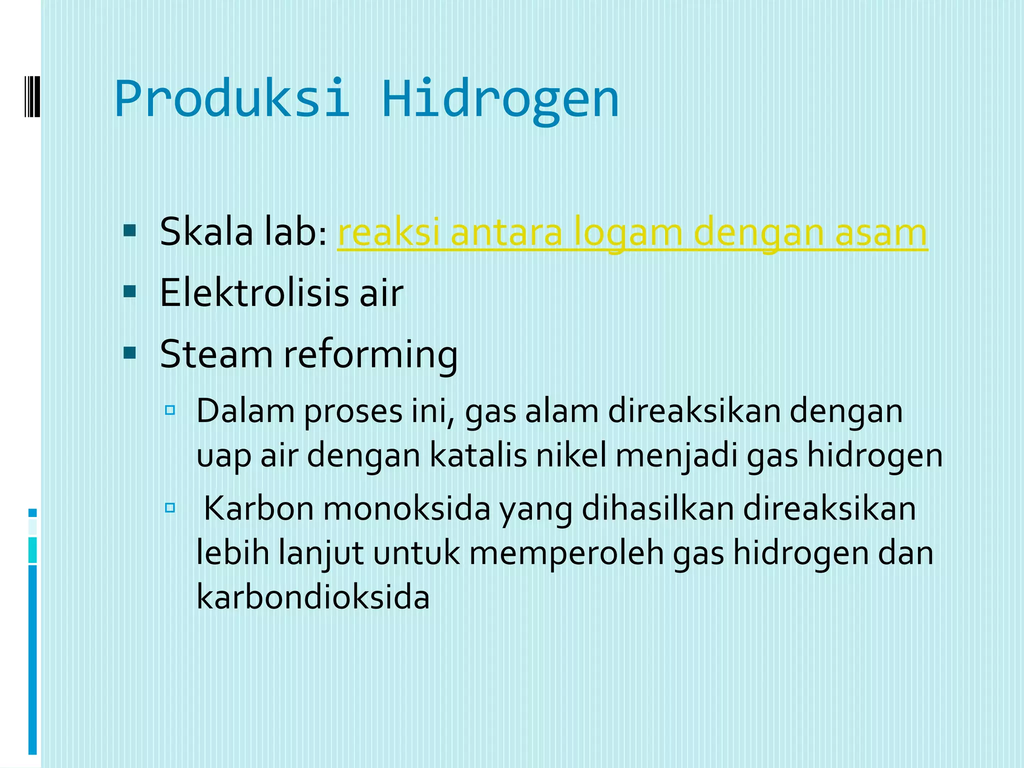 Kimia unsur (pert.2 hidrogen) | PPTX