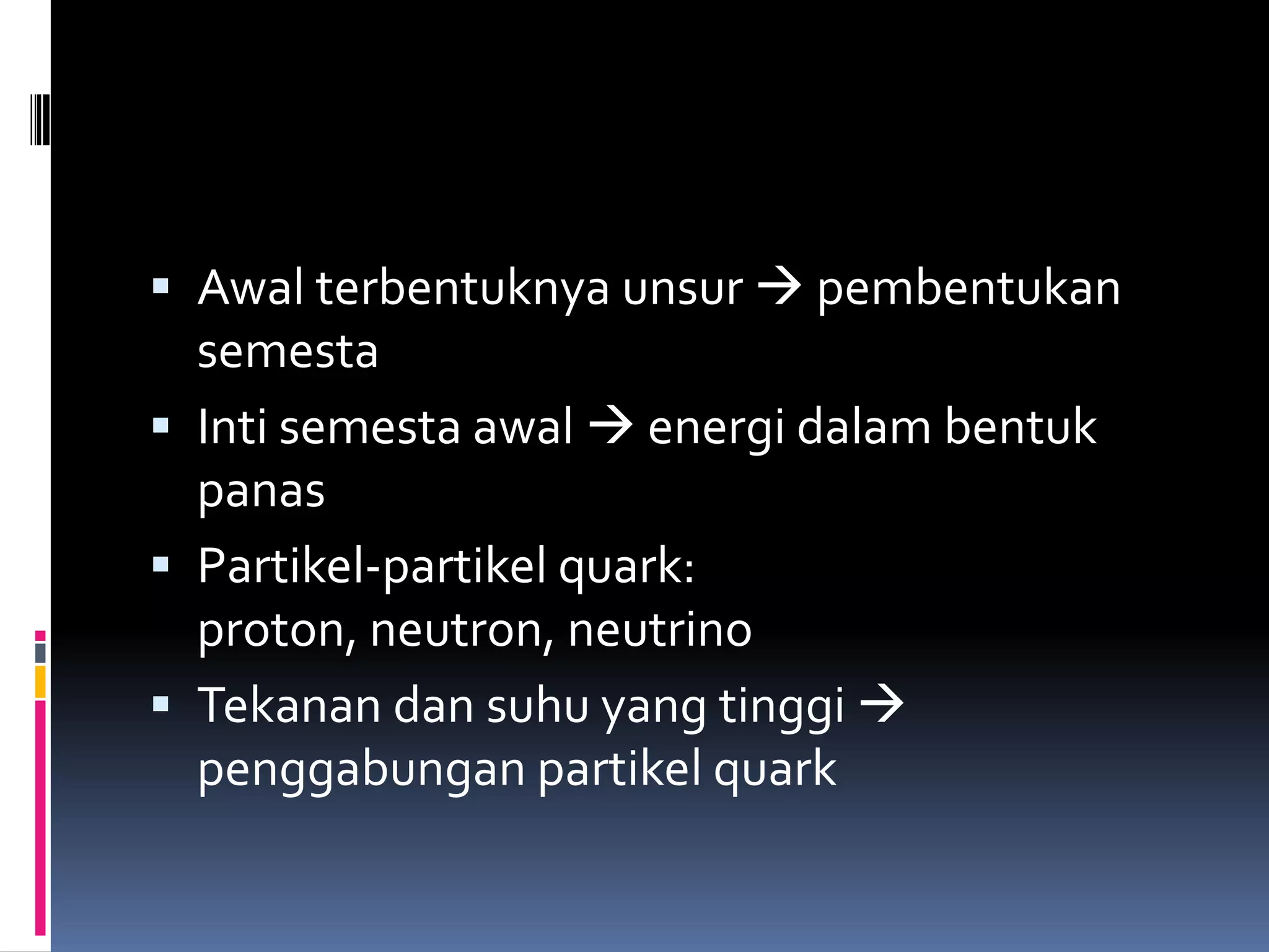 Kimia unsur (pertemuan 1 pembentukan unsur) | PPTX