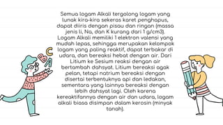 PPT KIMIA UNSUR UNSUR ALKALI TANAH | PPTX