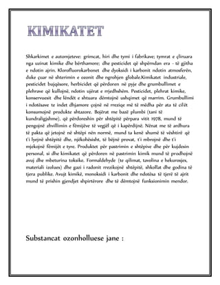 Kimikatet dhe shtresa e ozonit | DOCX