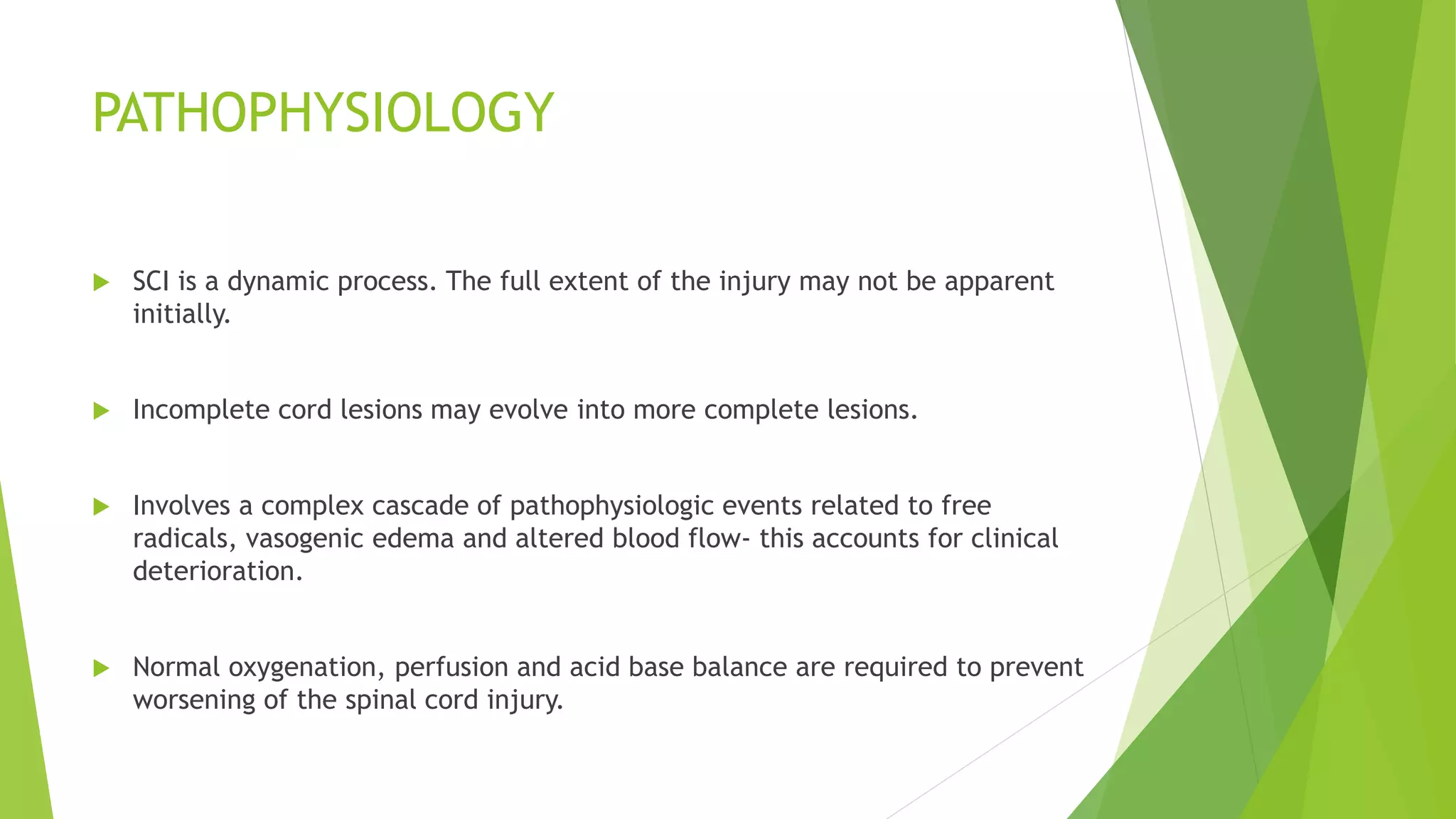 MANAGEMENT OF ACUTE SPINAL CORD INJURY. | PPTX