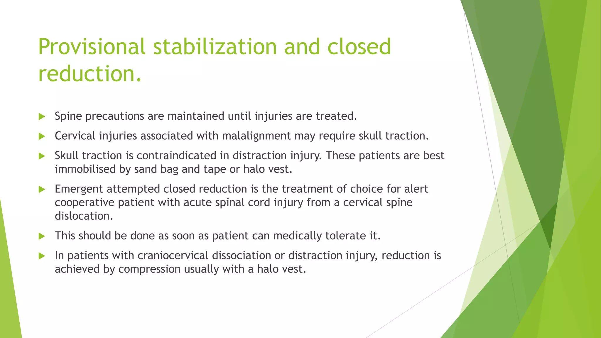MANAGEMENT OF ACUTE SPINAL CORD INJURY. | PPTX
