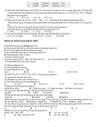 Kim loại kiềm và kiềm thổ 1 | DOC