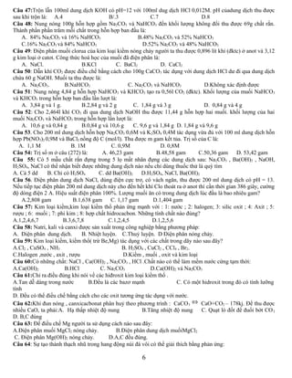 Kim loại kiềm và kiềm thổ 1 | DOC