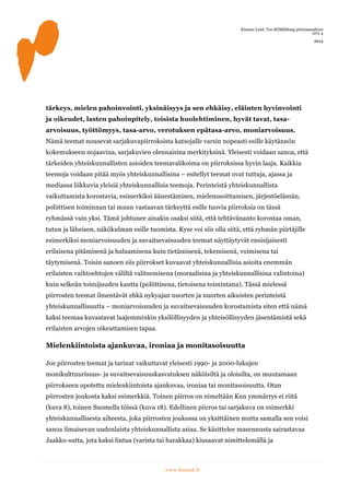 Kimmo Lind piirrosanalyysi, Tee SOMEthing -hanke Humak 2013 | PDF