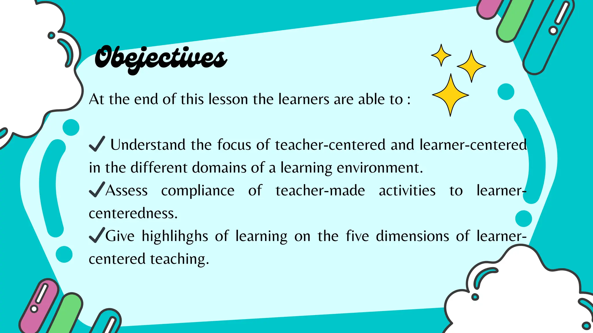 Dimensions of leaning understand the fucos of teacher | PDF
