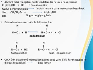 Kimia Organik - Gugus Fungsi Alkohol dan Eter | PPTX