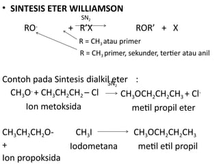 Kimia Organik - Gugus Fungsi Alkohol dan Eter | PPTX