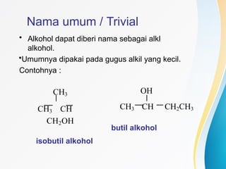 Kimia Organik - Gugus Fungsi Alkohol dan Eter | PPTX