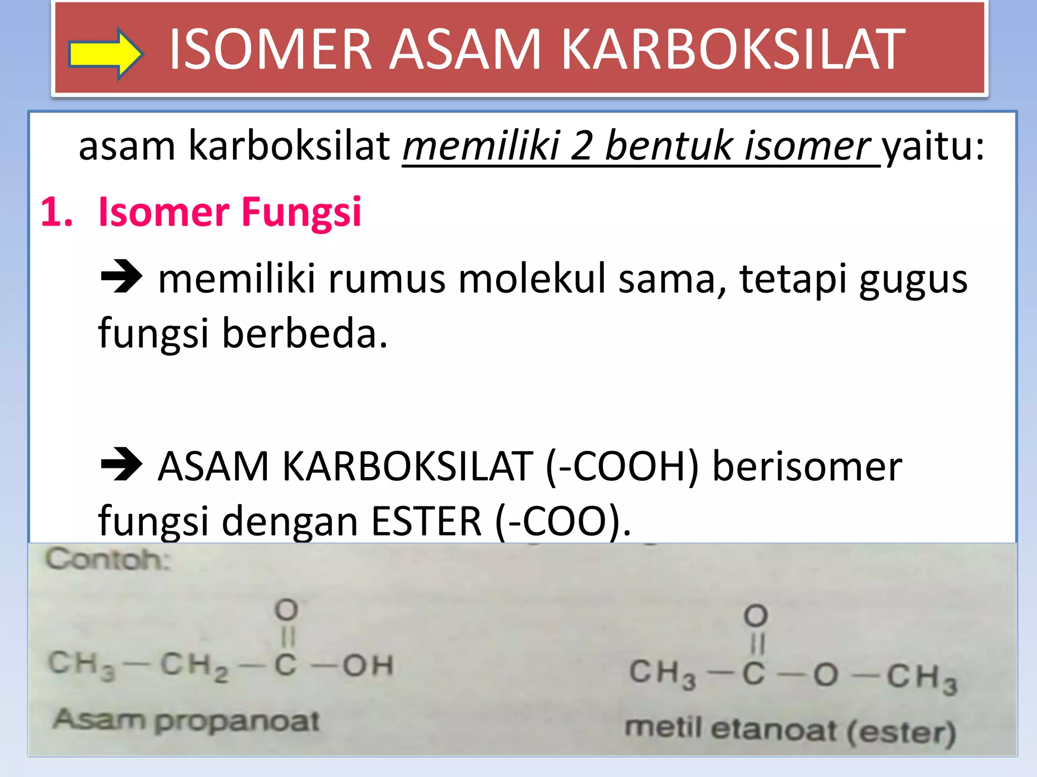 asam karboksilat dan turunannya - kimia organik - D3farmasi | PPTX