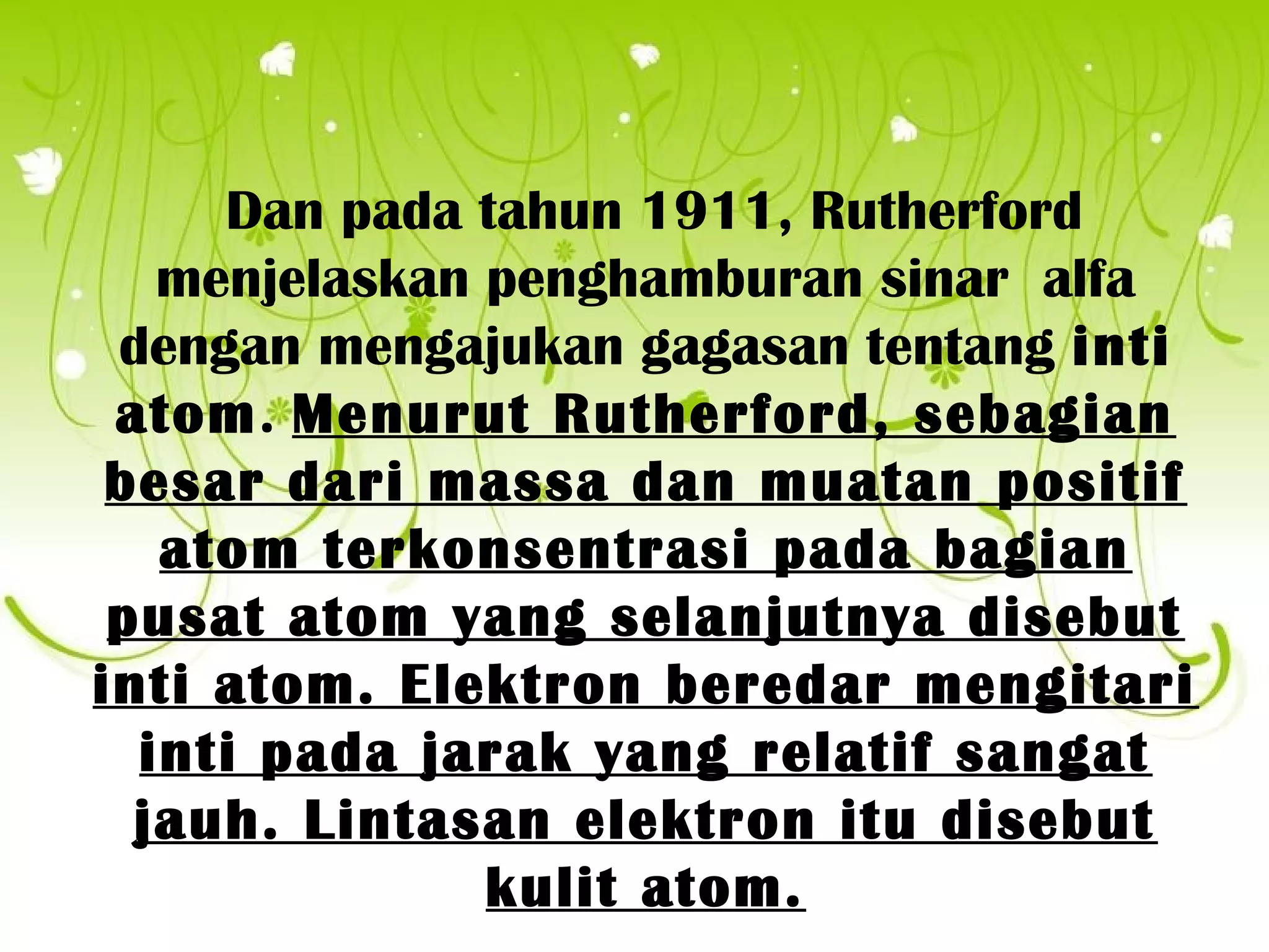 Teori Atom Rutherford | PPT