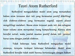 Teori Atom Rutherford | PPT