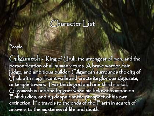 Ancient Mesopotamia and Epic of Gilgamesh