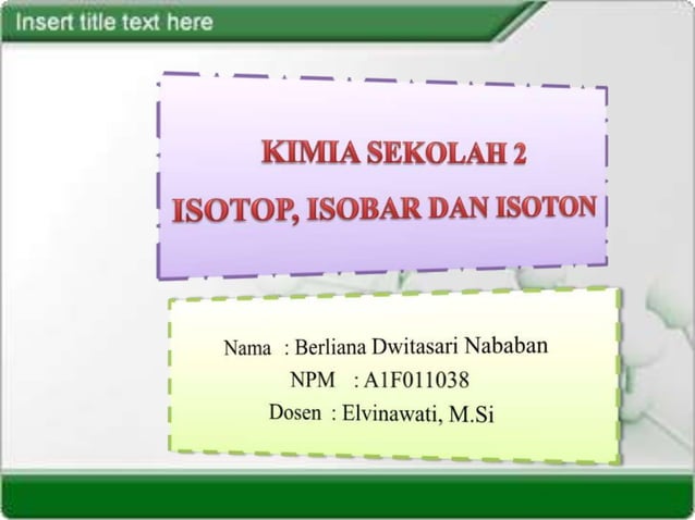 isotop, isobar, isoton | PPTX