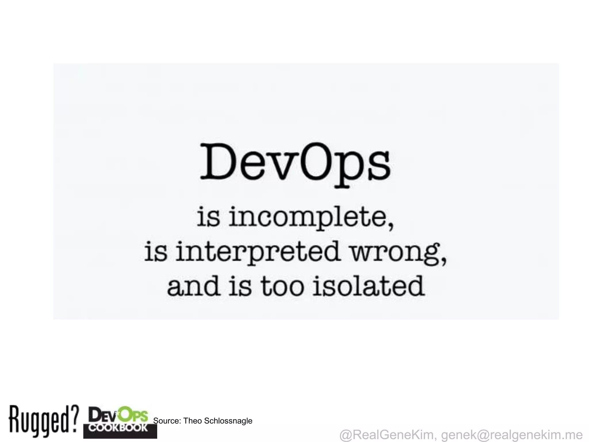 ServiceNow ITIL at Ludicrous Speeds - Rugged DevOps | PPTX