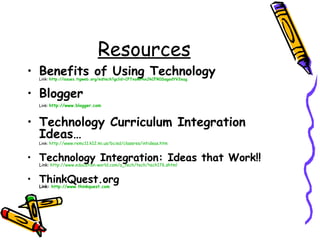 Using Technology in Science Curriculum | PPT