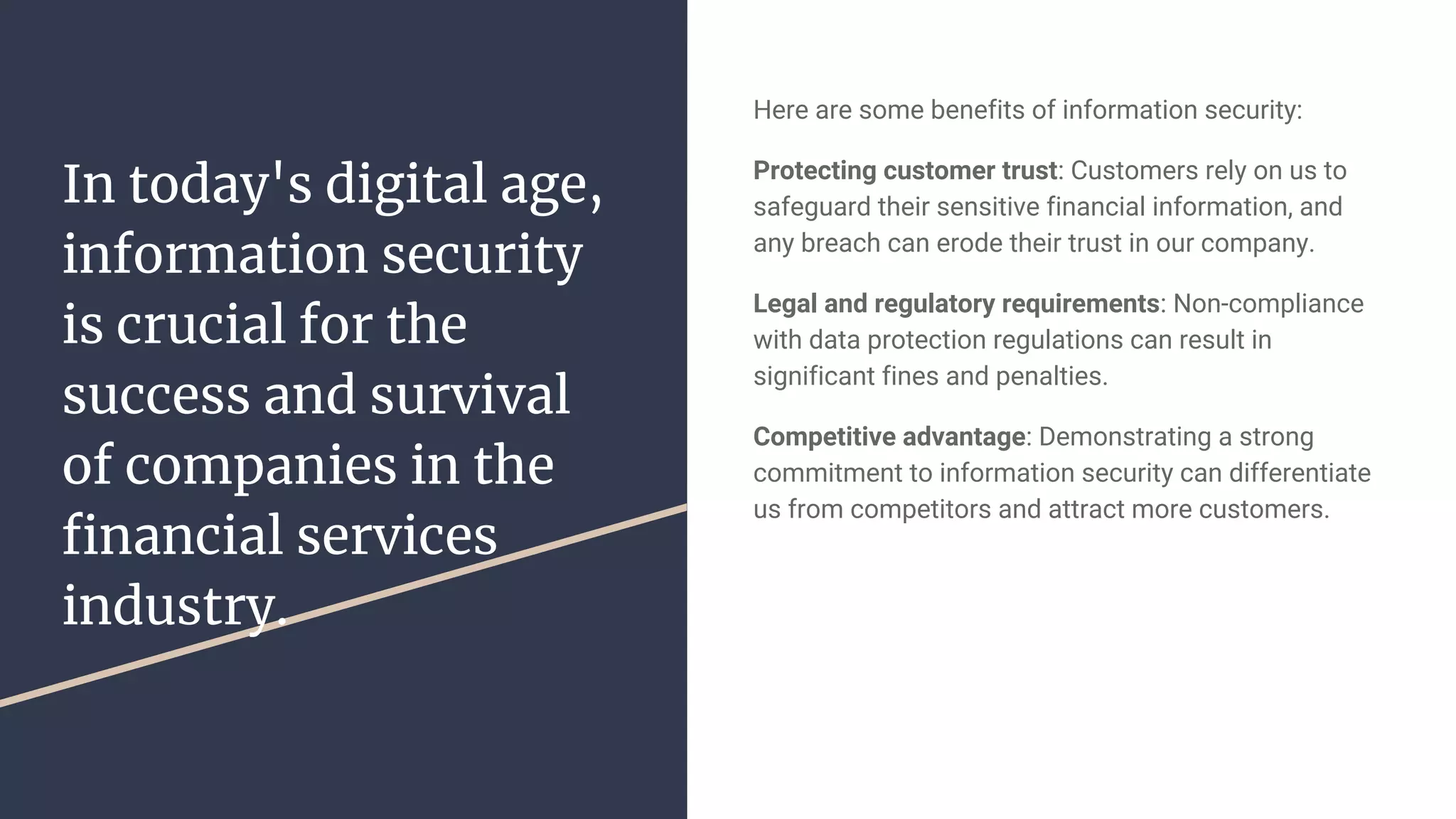 Importance of Information Security and Goals for Preventing Data ...