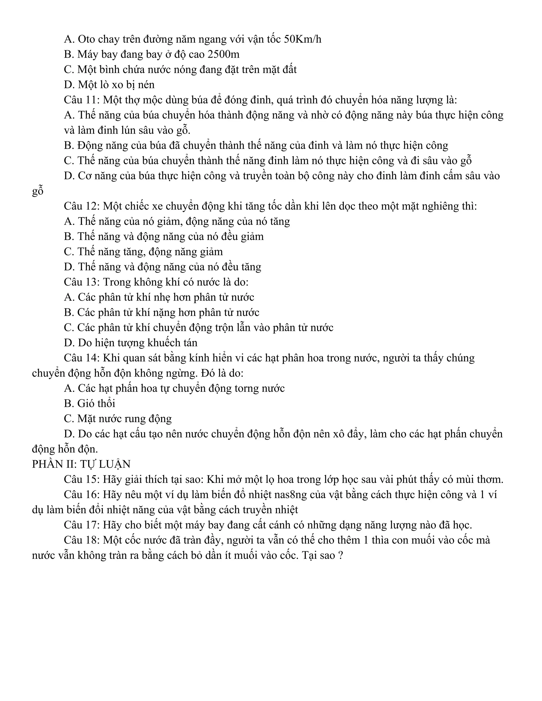 Kiểm tra 1 tiết vật lý 8 hkii | PDF