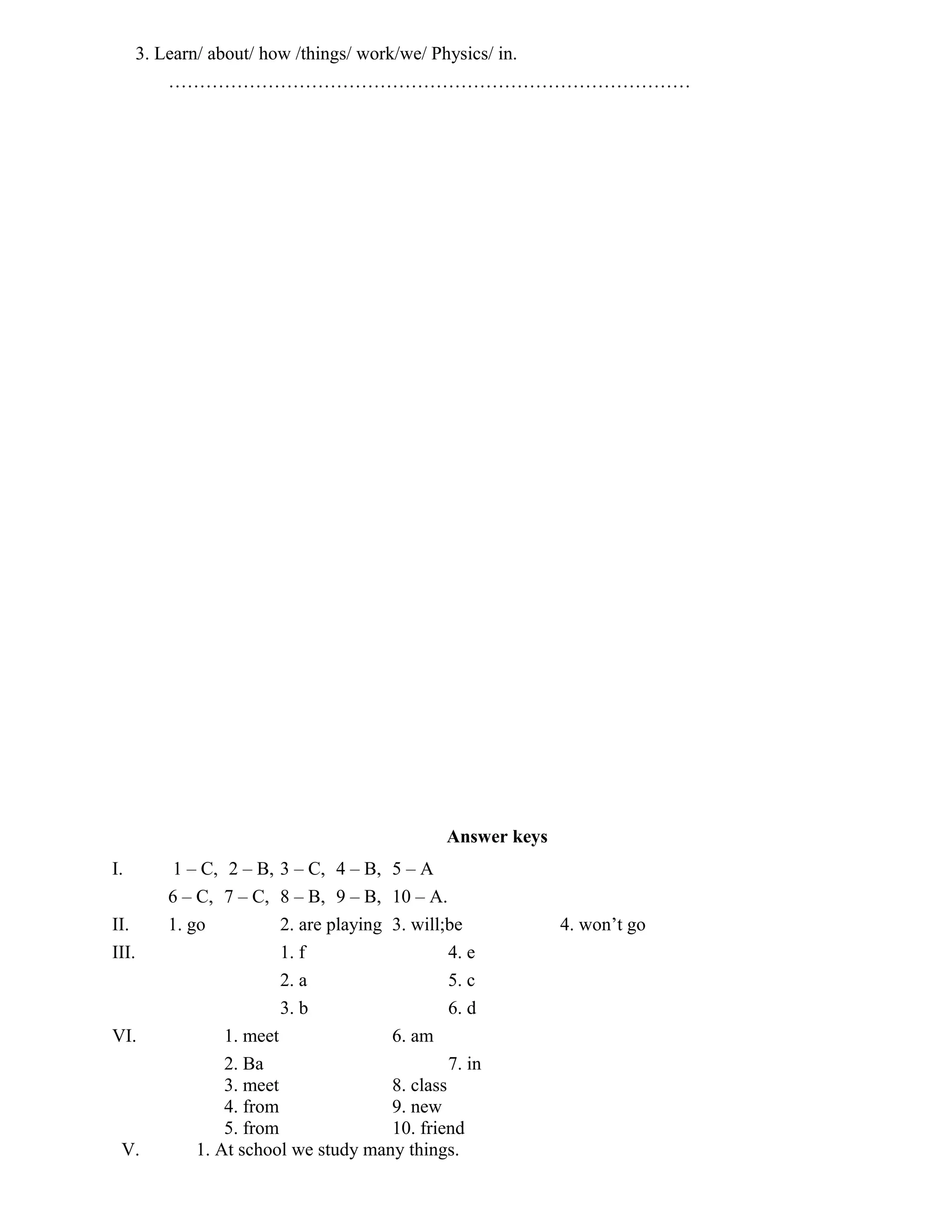 Kiểm tra hki tiếng anh lớp 7 | PDF